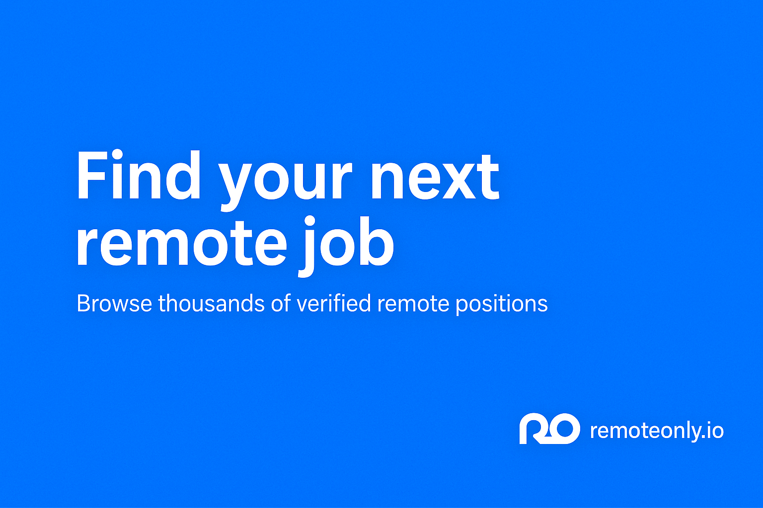 React Native Remote Opportunities | RemoteOnly